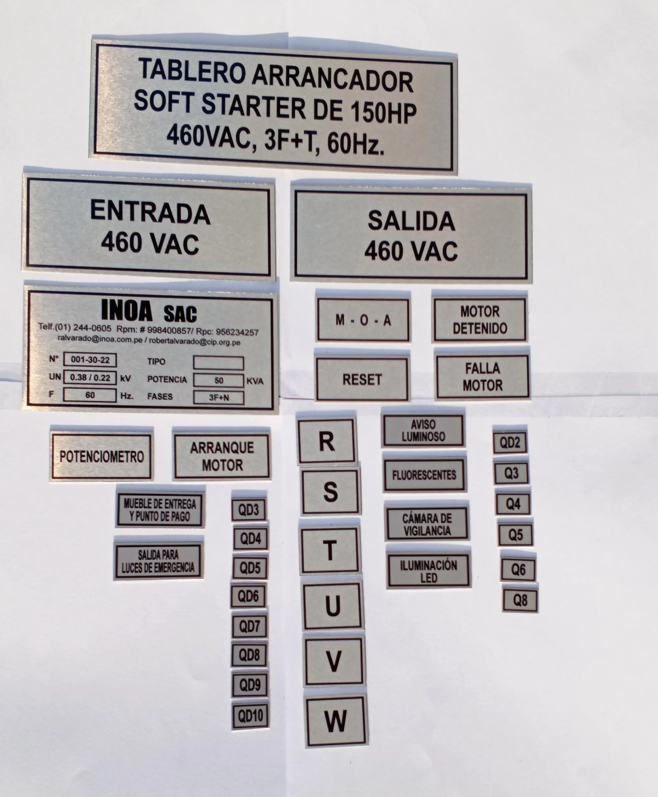 PLACAS EN ALUMINIO ESPECIALES - Identificad.com