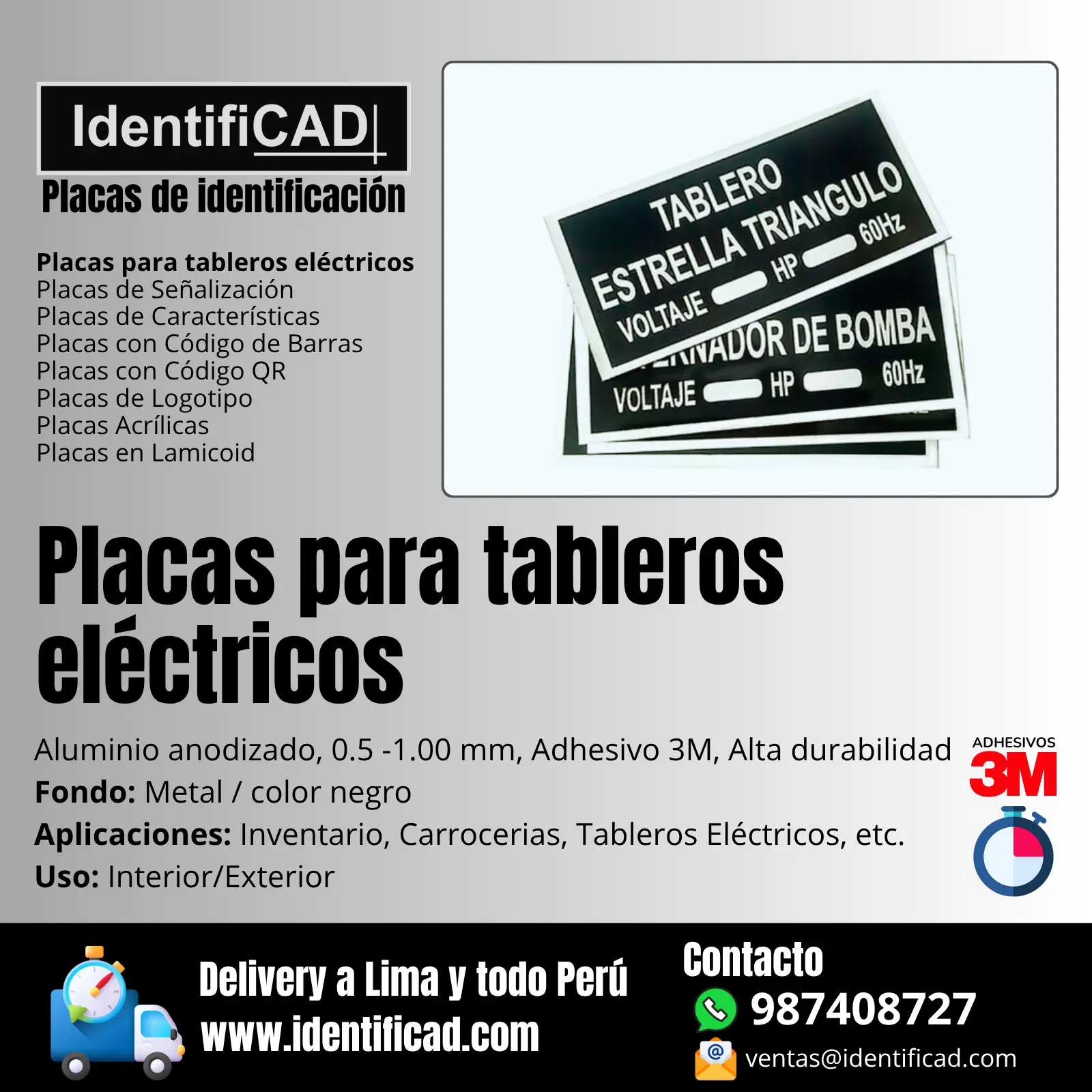 Placas de Aluminio Anodizado para Tableros Eléctricos en Lima ...